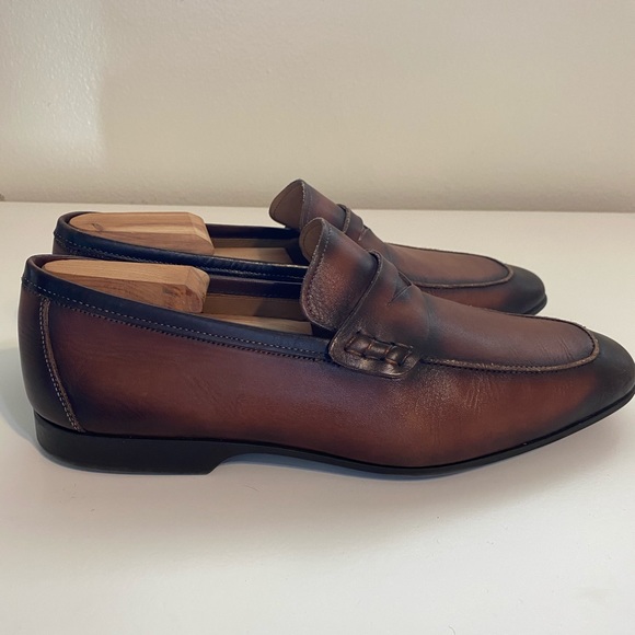 Magnanni | Shoes | Magnanni Loafers Brown Size 85 Mens | Poshmark